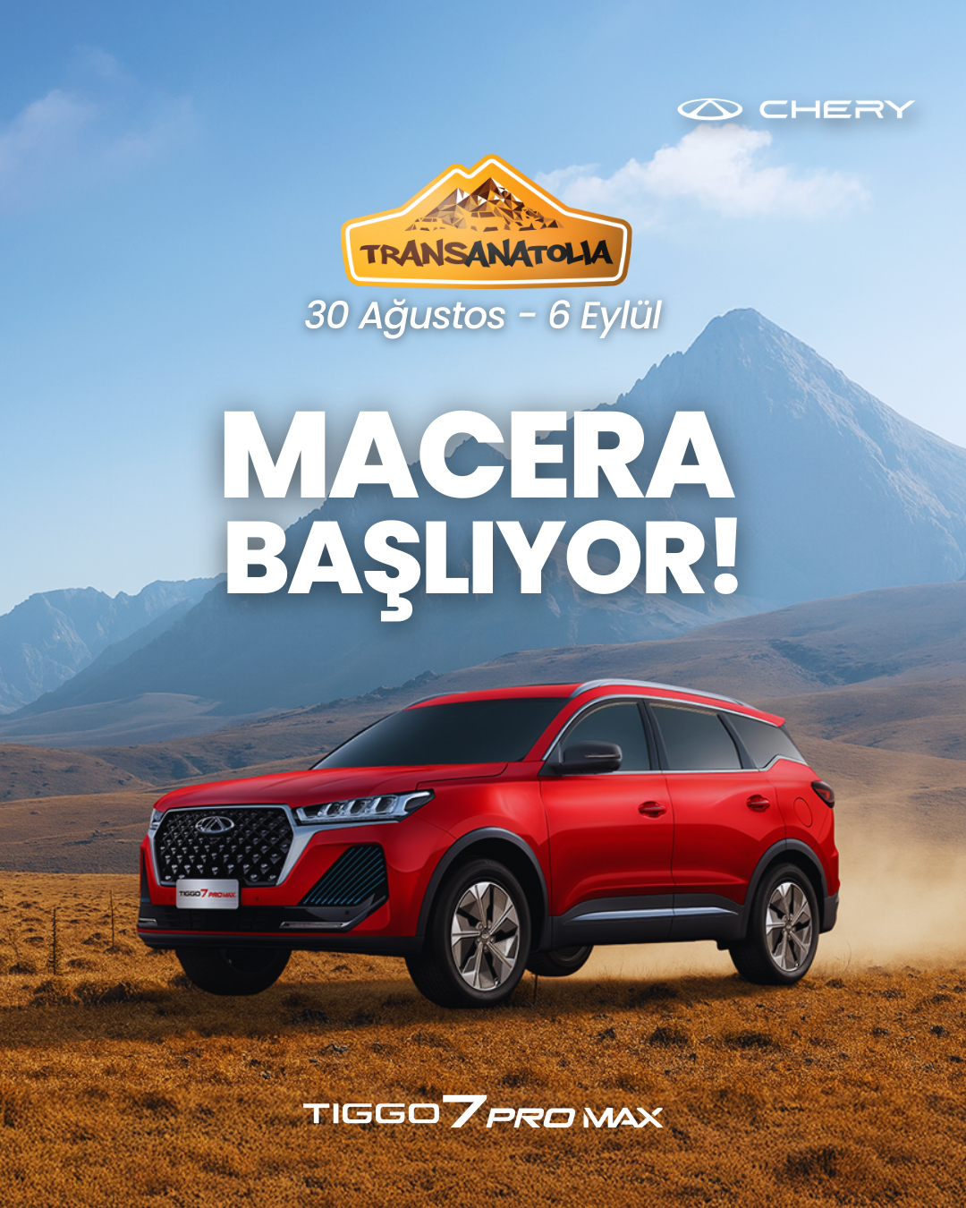 Chery Tiggo 7 Pro Max, TransAnatolia’da yarışıyor!