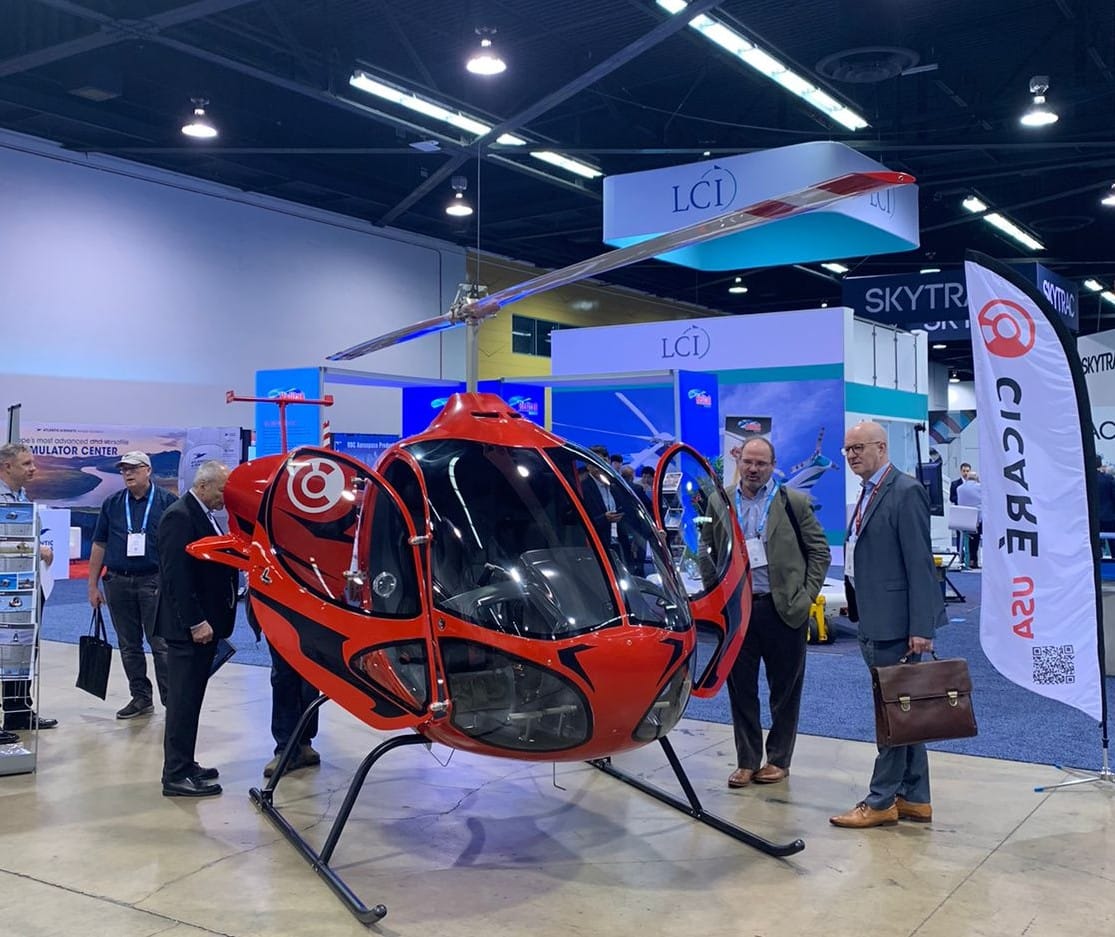 Helicópteros Cicaré: la bandera argentina volvió a ondear en California