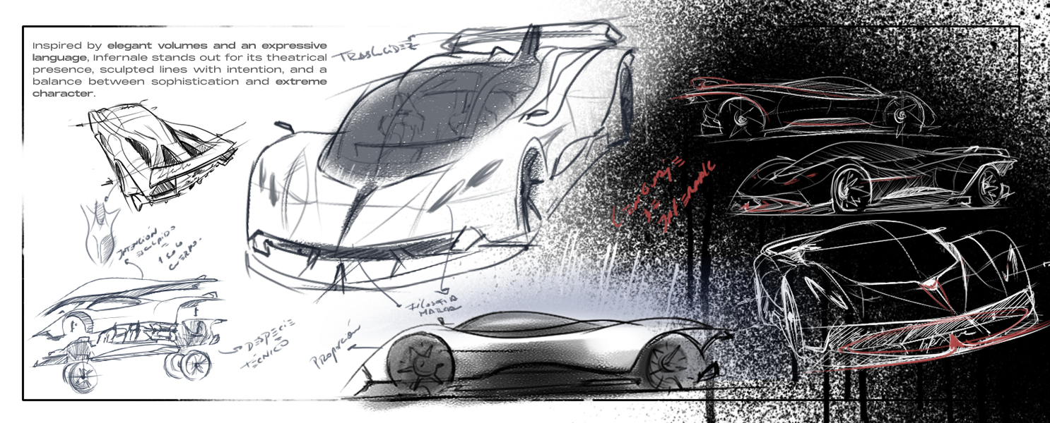 Infernale: diseño de Nico Herrera tributo a Pagani