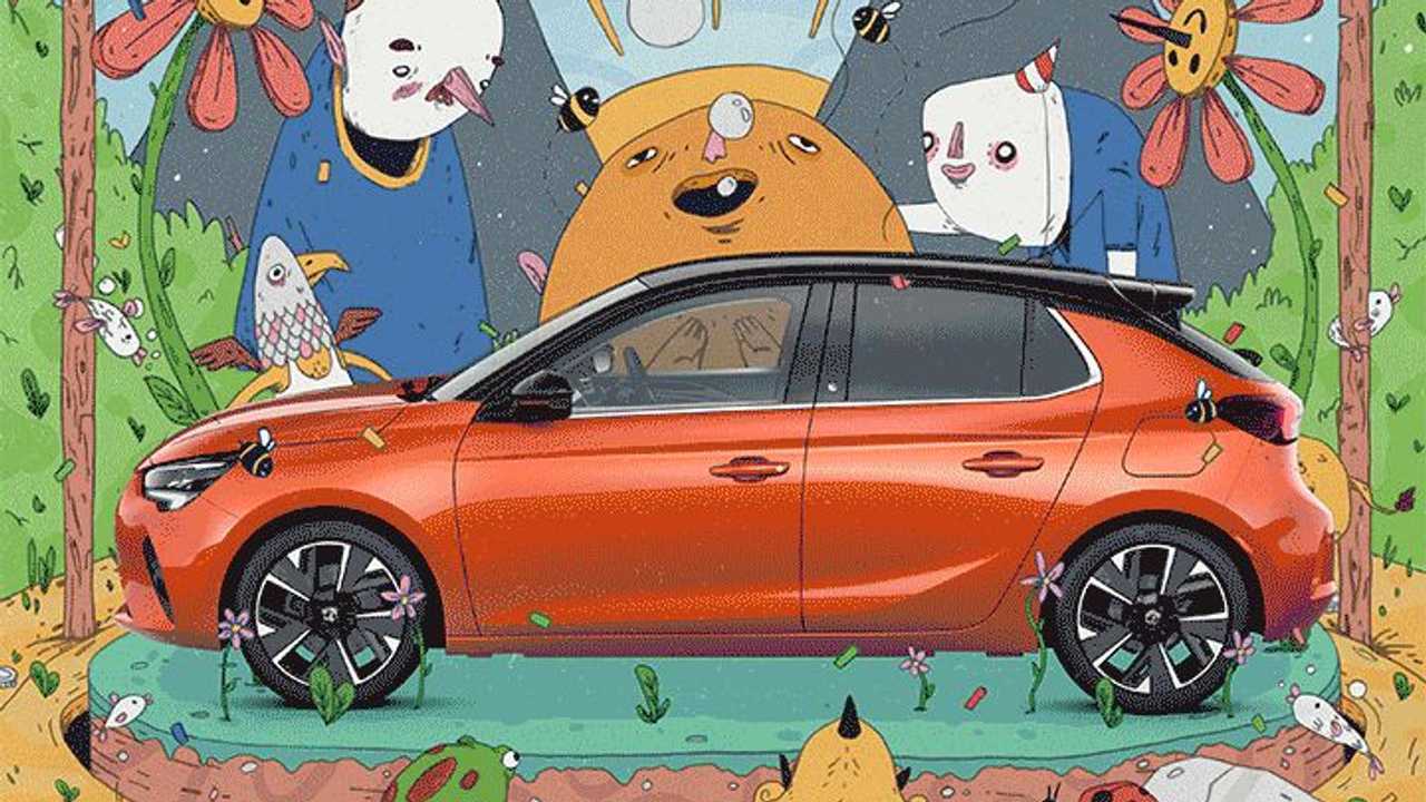 Vauxhall drafts up-and-coming illustrators to promote the Corsa-e