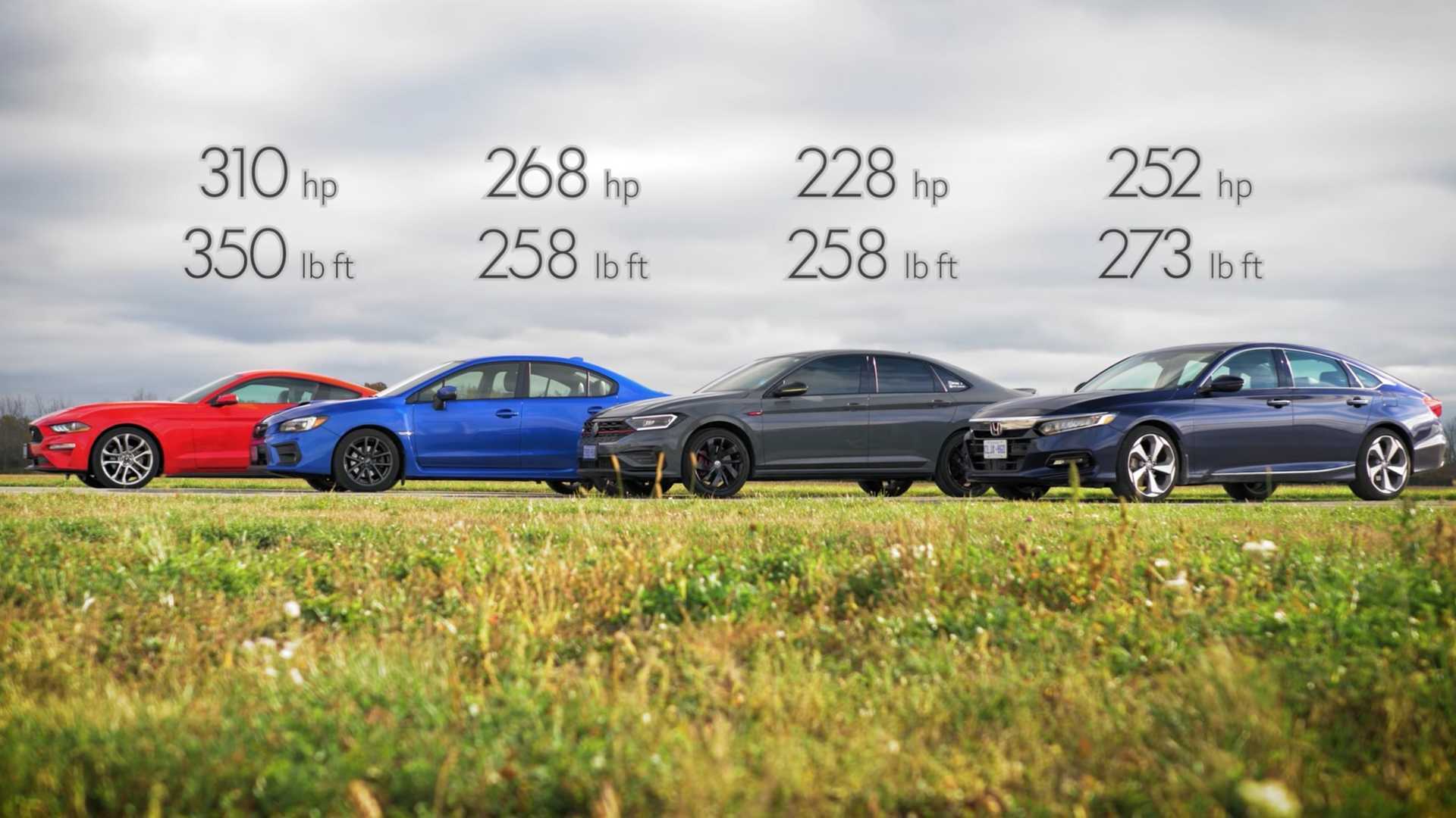 Honda Accord; Ford Mustang, Subaru WRX ve VW Jetta GLI ile yarışıyor