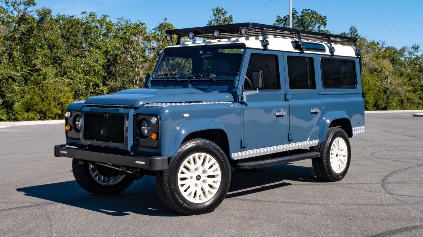 Designing And Driving A Tesla-Powered Land Rover Defender Restomod