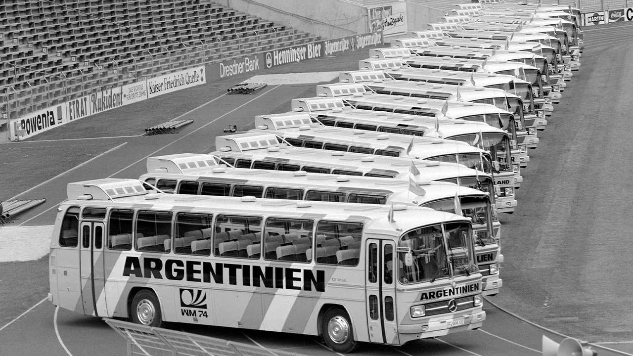 Los buses de la Copa del Mundo 1974