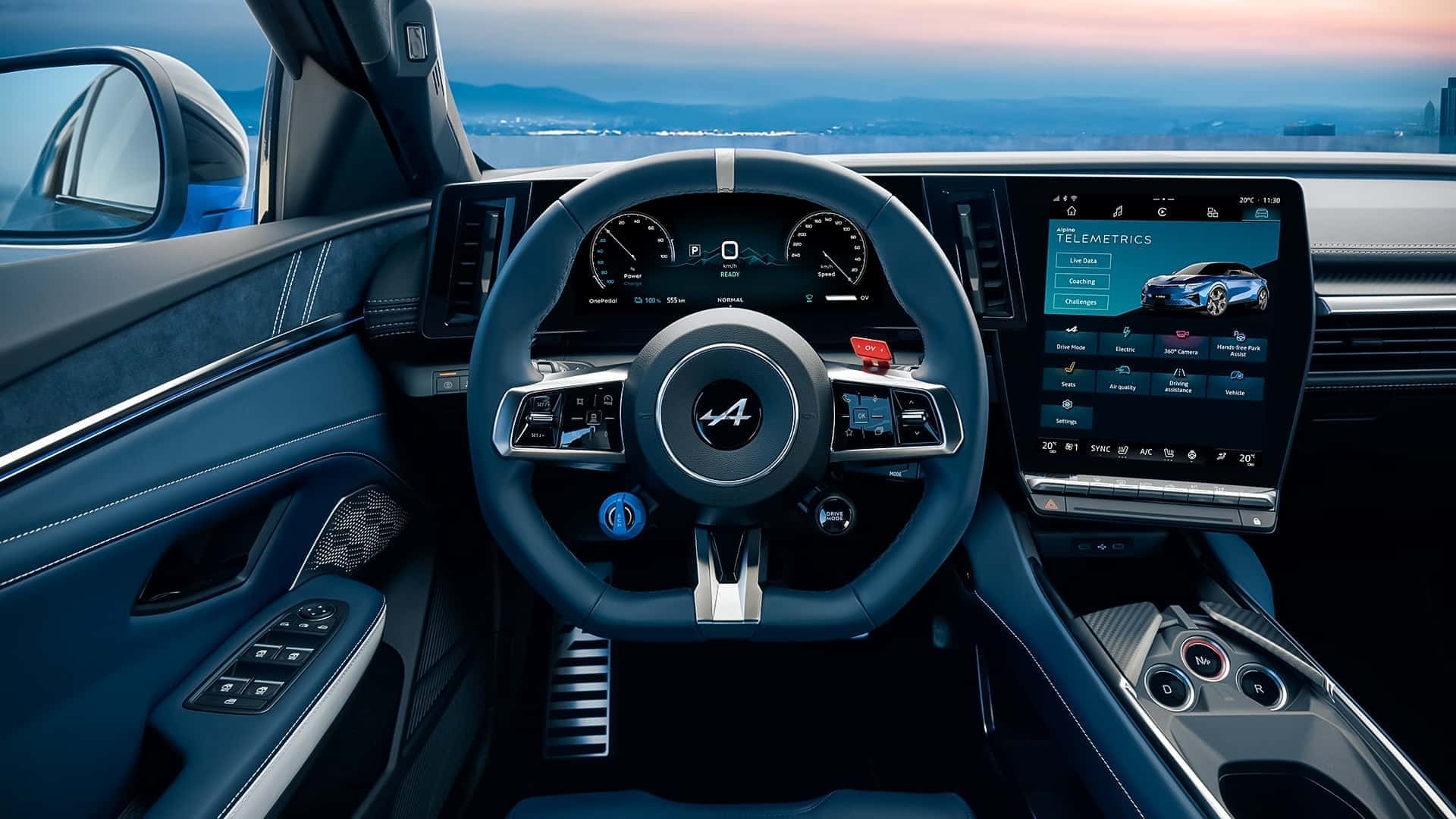 Alpine A390, gli interni del primo SUV di Dieppe