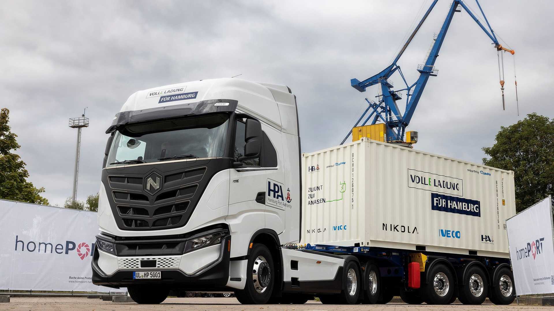 Nikola Tre BEV wird ab sofort im Hamburger Hafen getestet