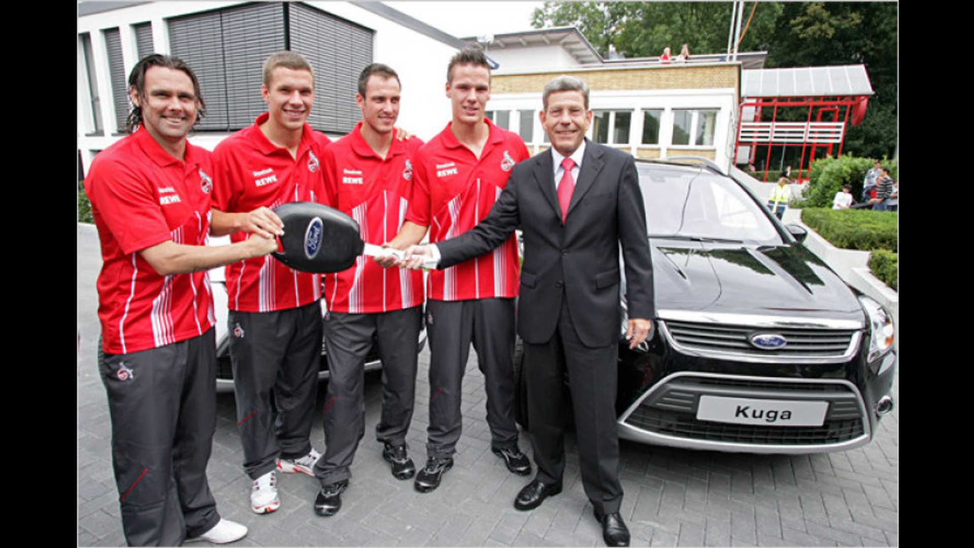 Poldi & Co. fahren Ford: Neue Dienstwagen für 1. FC Köln