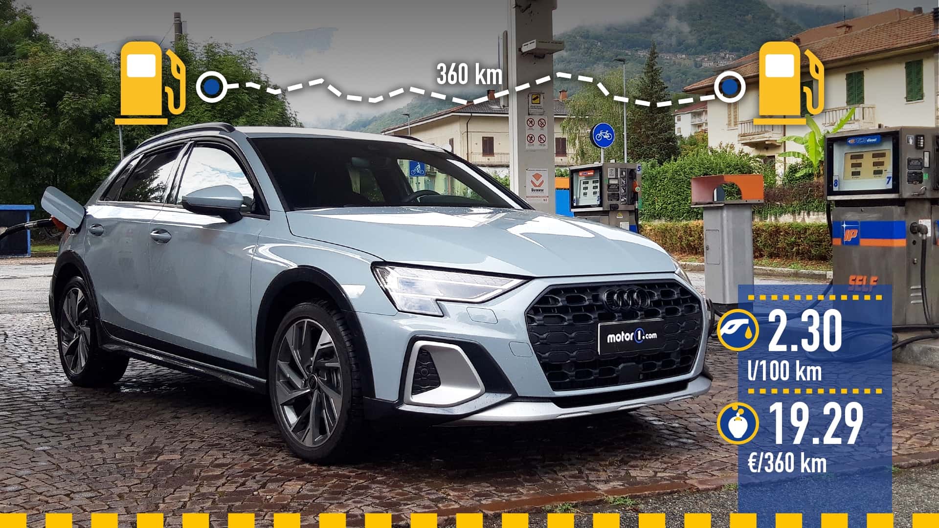 Audi A3 allstreet ibrida plug-in (2025), la prova dei consumi reali