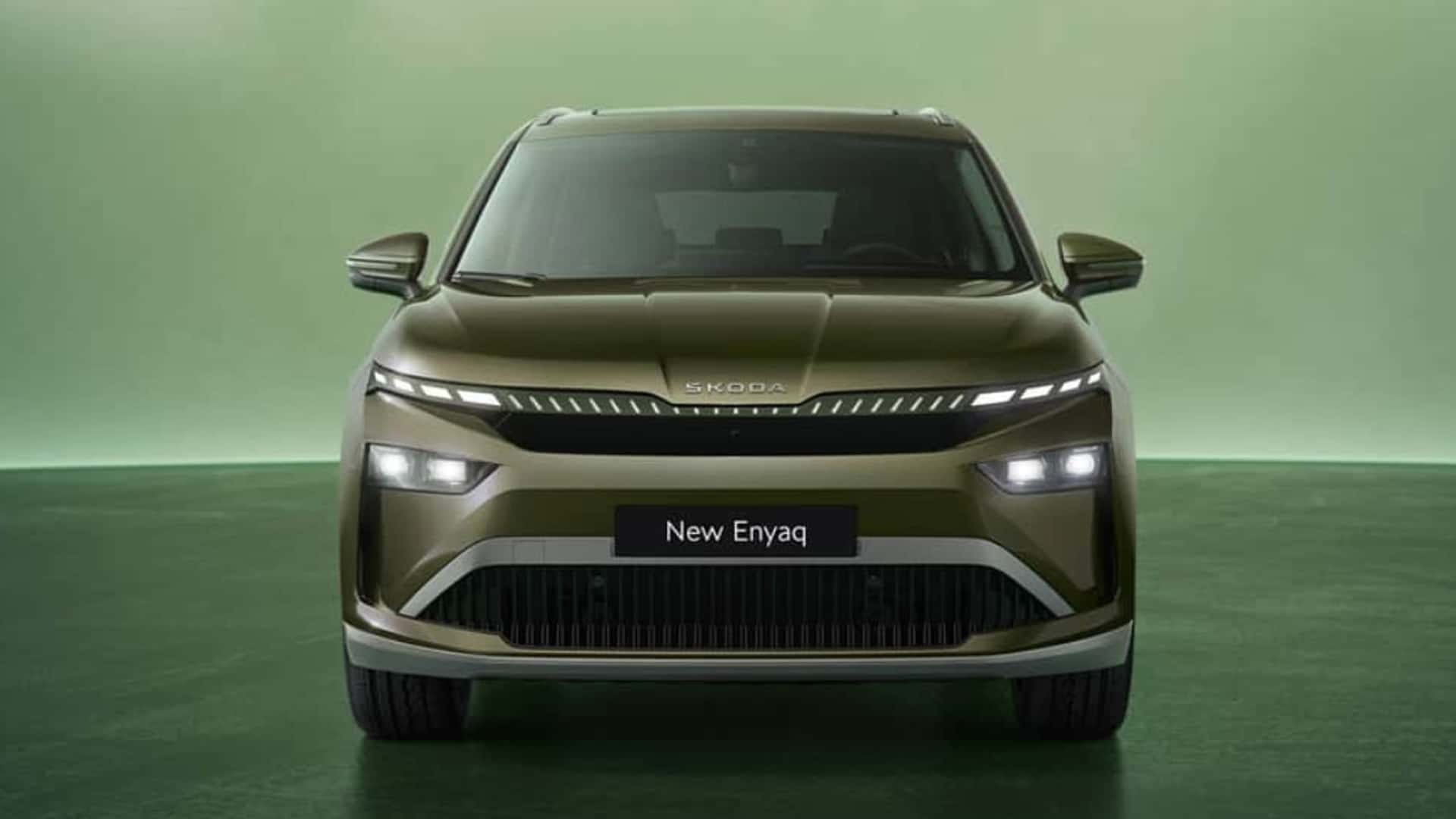 Skoda Enyaq facelift revealed in the style of Elroq - the grille is gone