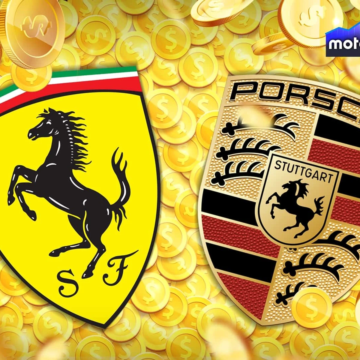 Porsche Logo Vs Ferrari Logo Pin By Momo On Elahly ♥️ | Vehicle