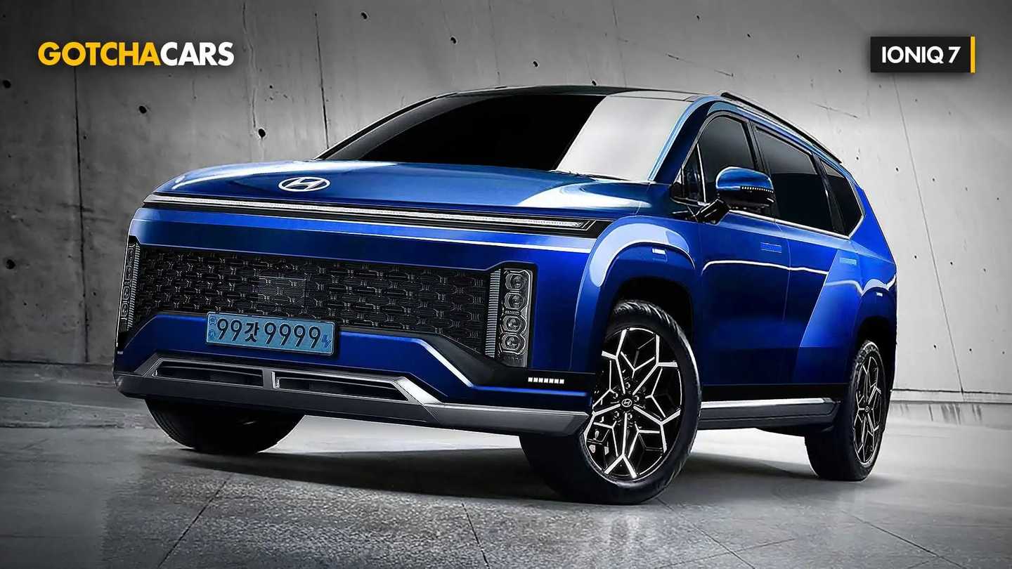 2024 Hyundai Ioniq 7 Rendering Imagines Look Of Brand's Three-Row SUV EV