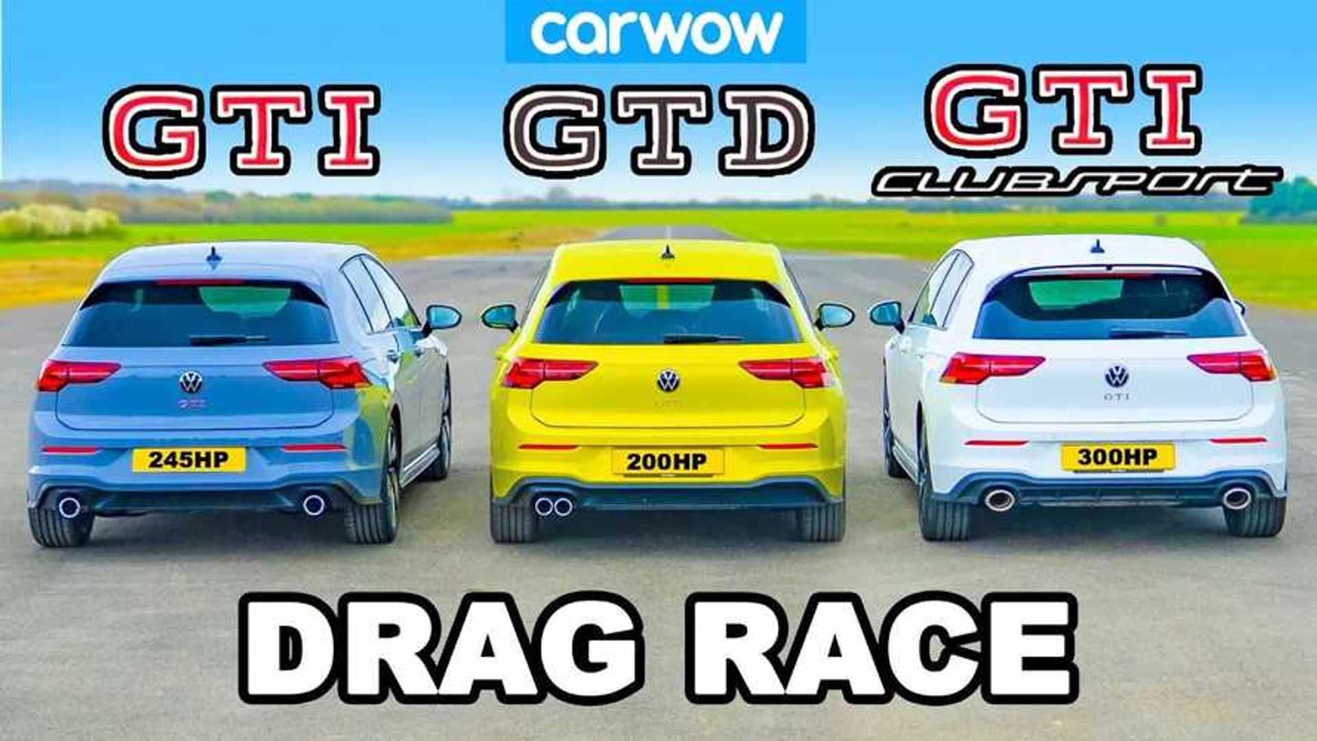 Drag Race Tiga Volkswagen Golf Kasta Tertinggi, Hasilnya Ketahuan