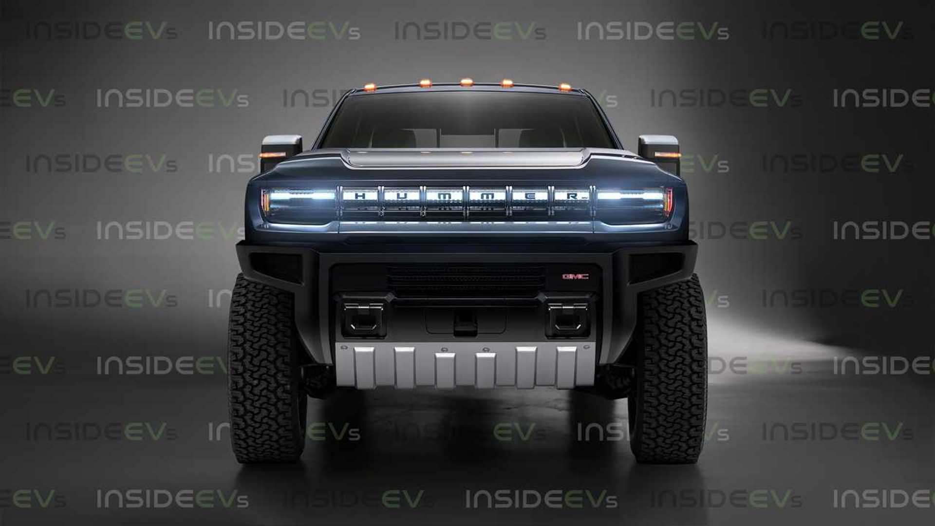 Hummer Electric Pickup Truck Rendered Into View With GMC Styling Cues