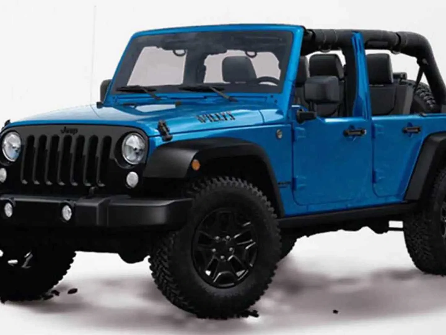 Jeep Wrangler Azul Personalizado