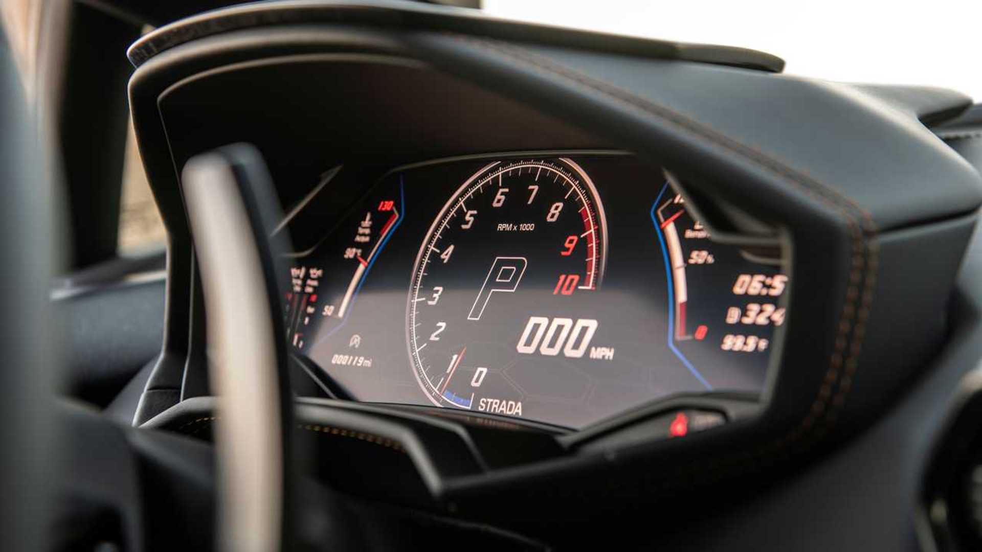 Lamborghini Huracan Evo Speedometer