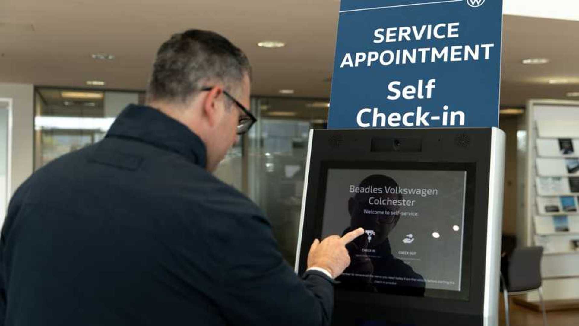 UK VW dealers get airport-style self-check-in kiosks