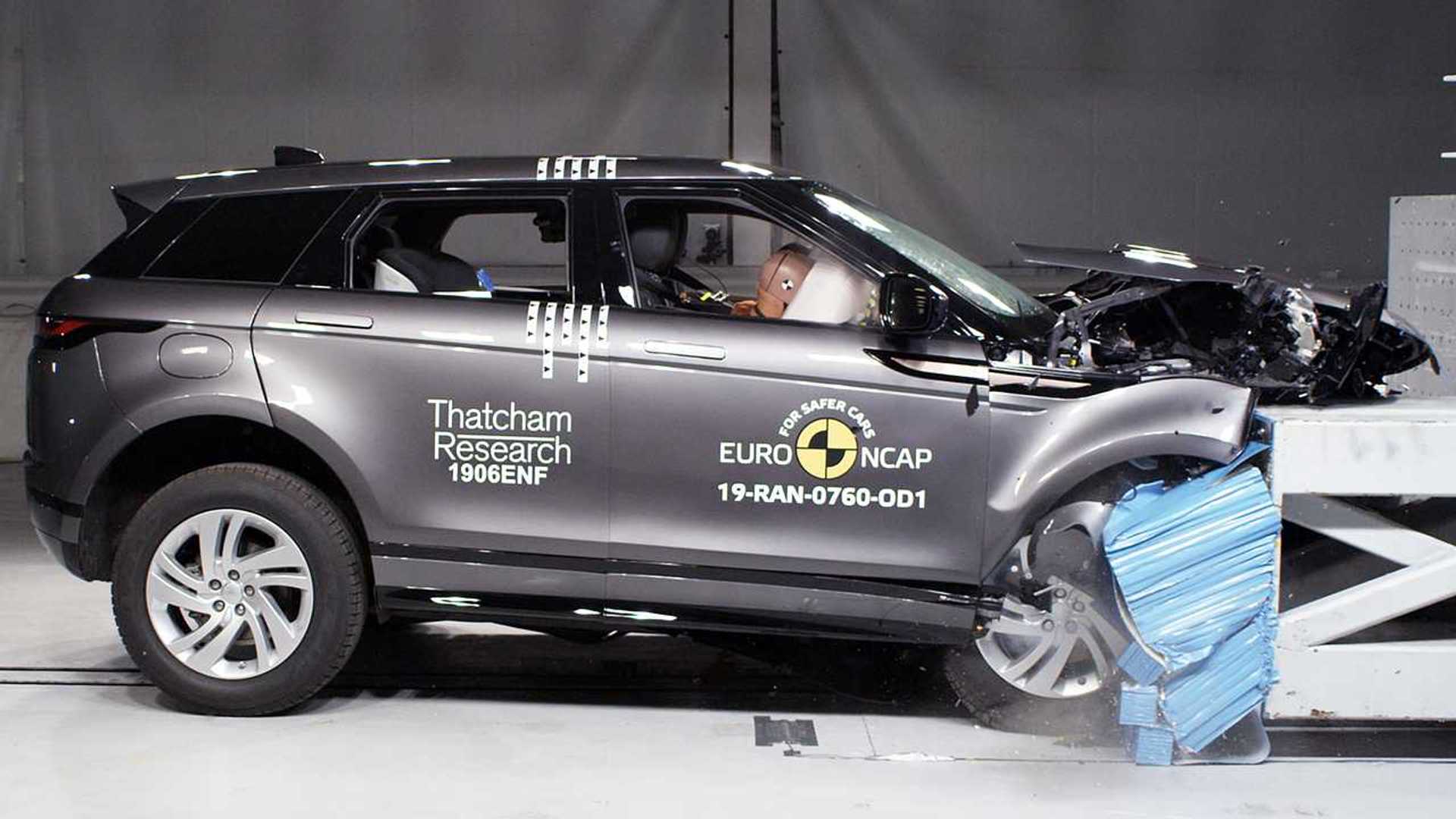 Crash test Euro NCAP, cinque stelle per la Range Rover Evoque