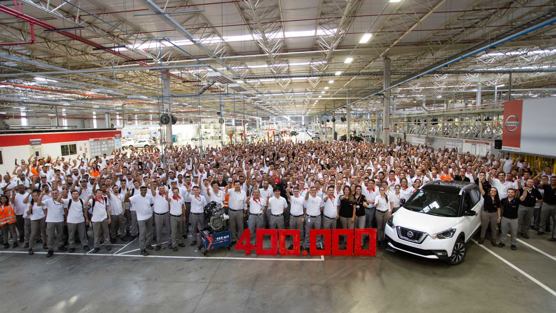 Nissan chega aos 400 mil carros produzidos em Resende (RJ) com Kicks