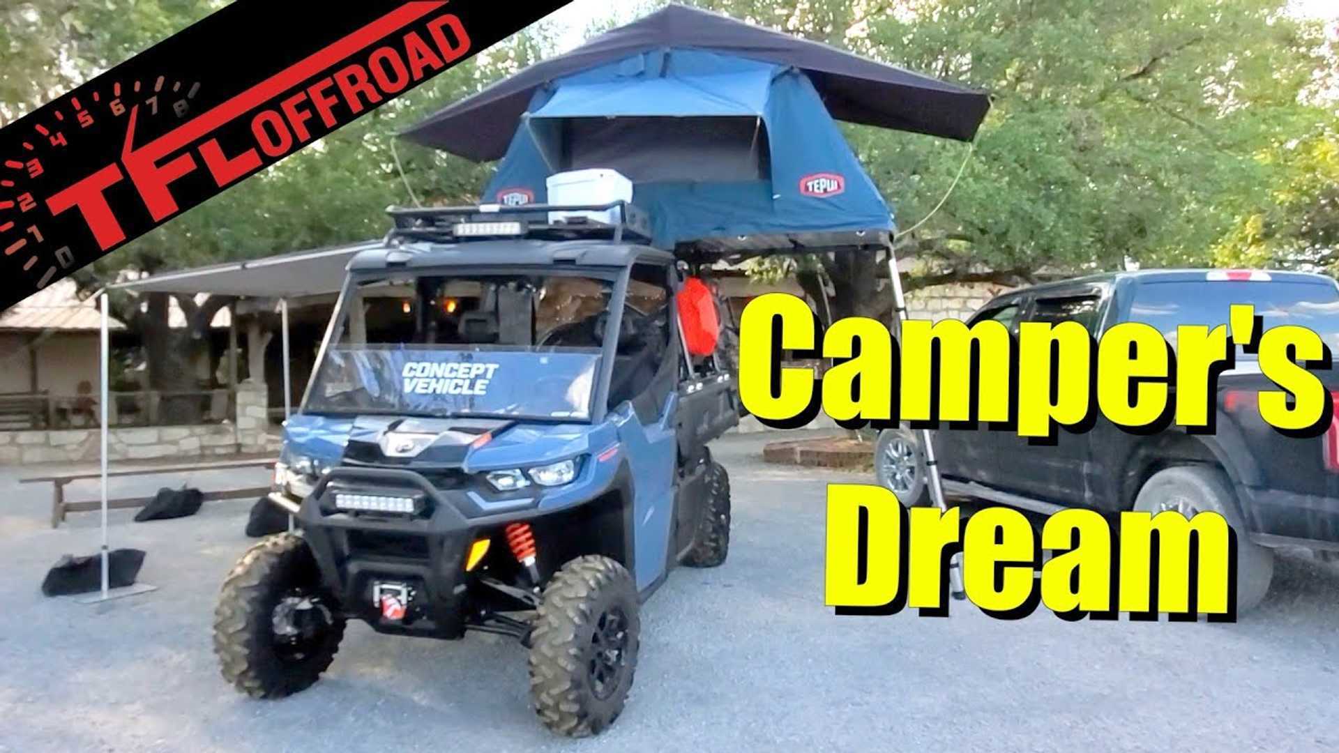Can-Am Defender Pro Concept Might Be The Smallest Camper Out There