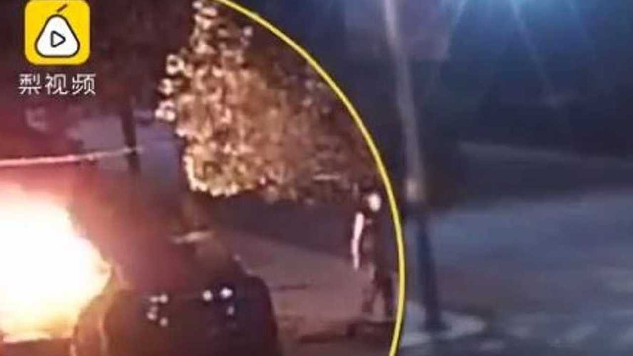 Tesla Model X Intentionally Set On Fire In China