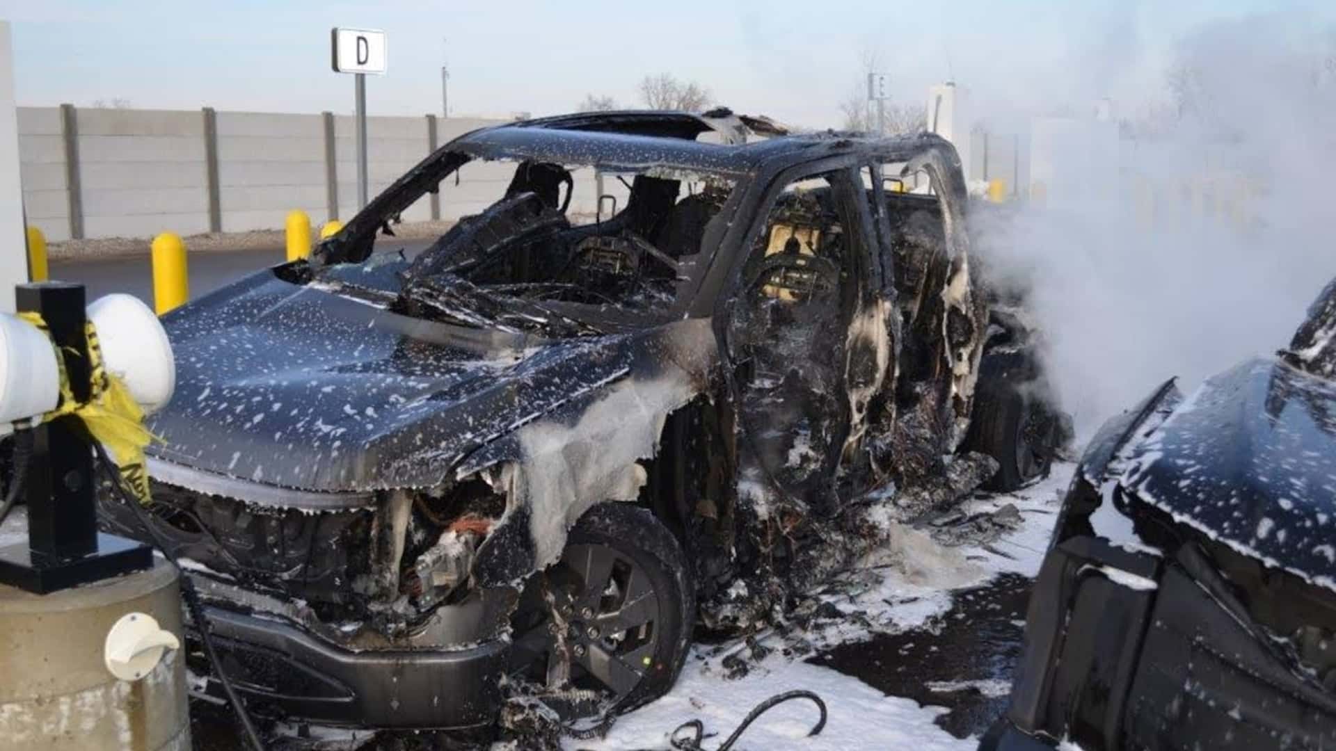 Watch Police Video Of Ford F-150 Lightning Fire That Caused Recall