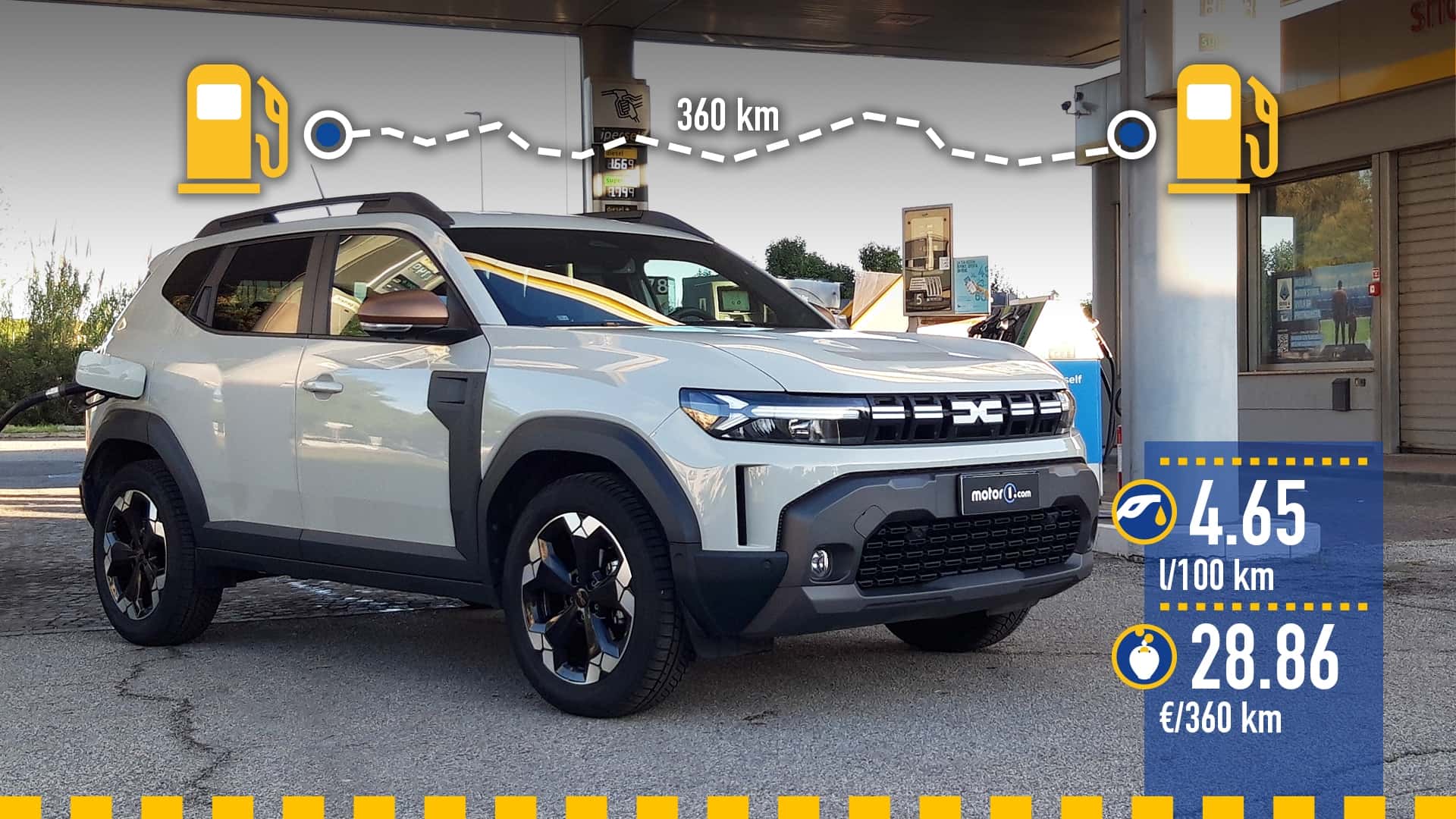 Dacia Duster mild hybrid (2025), la prova dei consumi reali