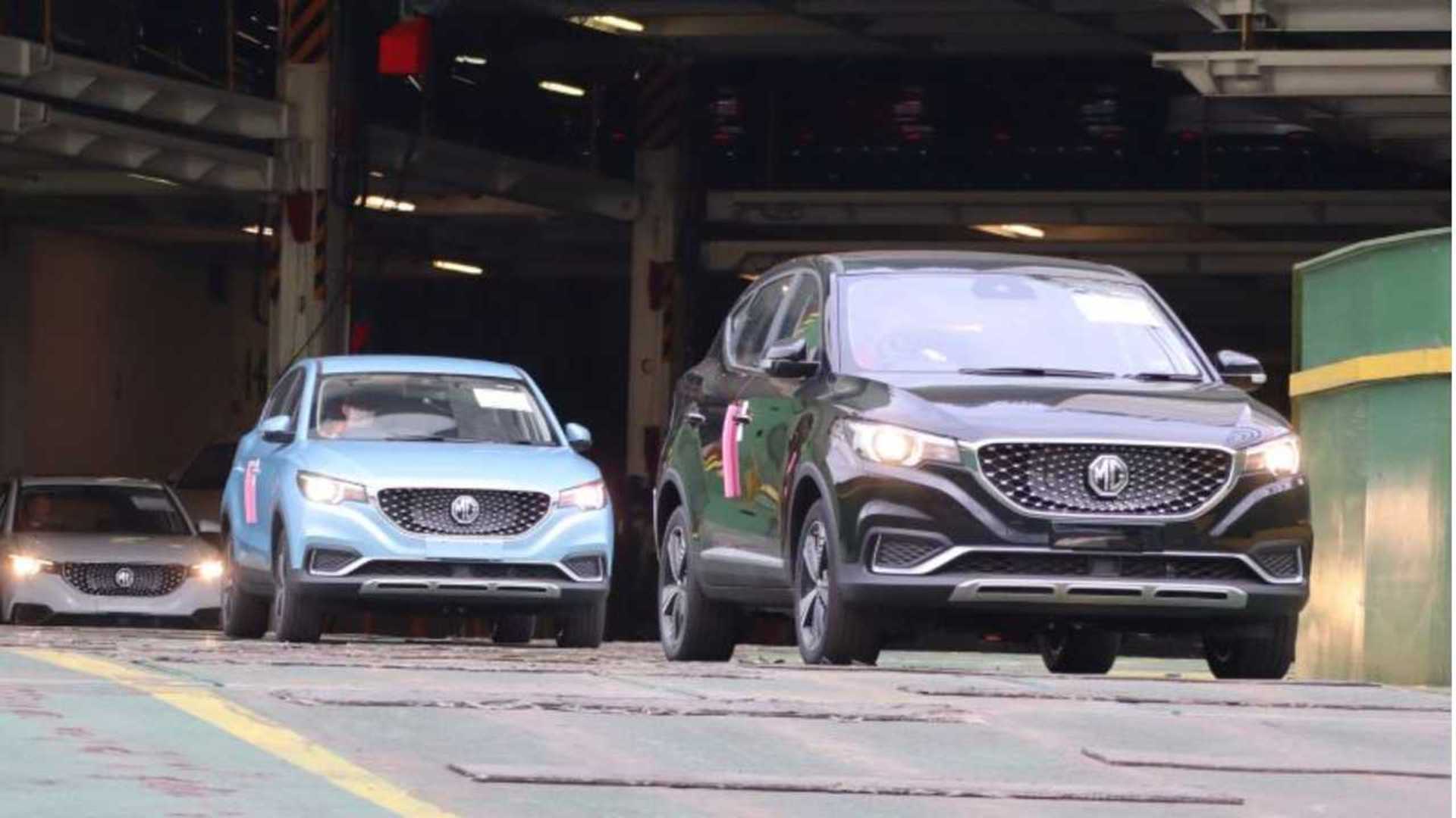 Largest ever shipment of MGs arrives in the UK, two-thirds are EVs