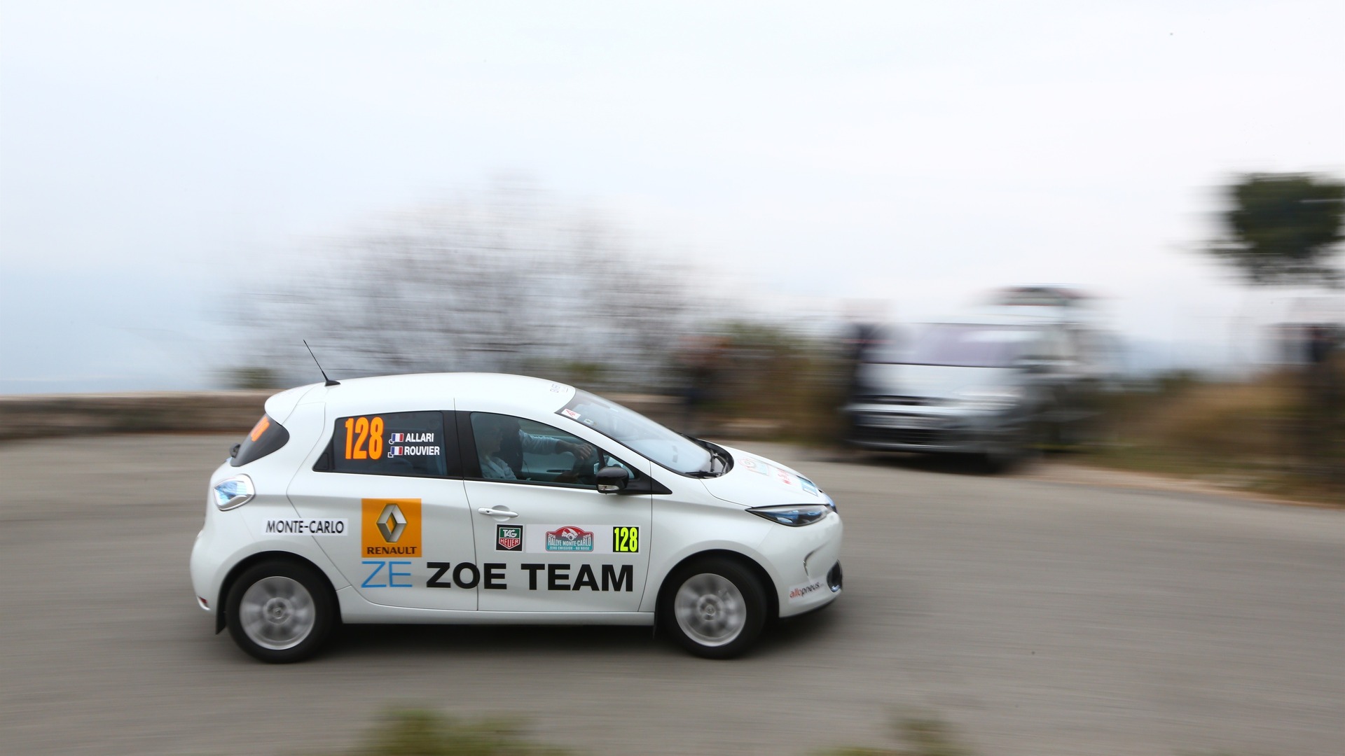 Renault Zoé - Au départ du e-Rallye Monte-Carlo 2016