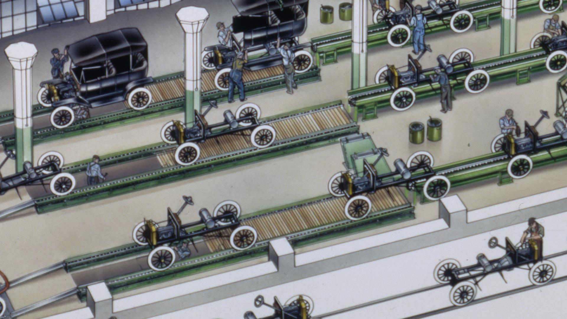 Viagem no tempo - Como era a fábrica do Ford T em 1913