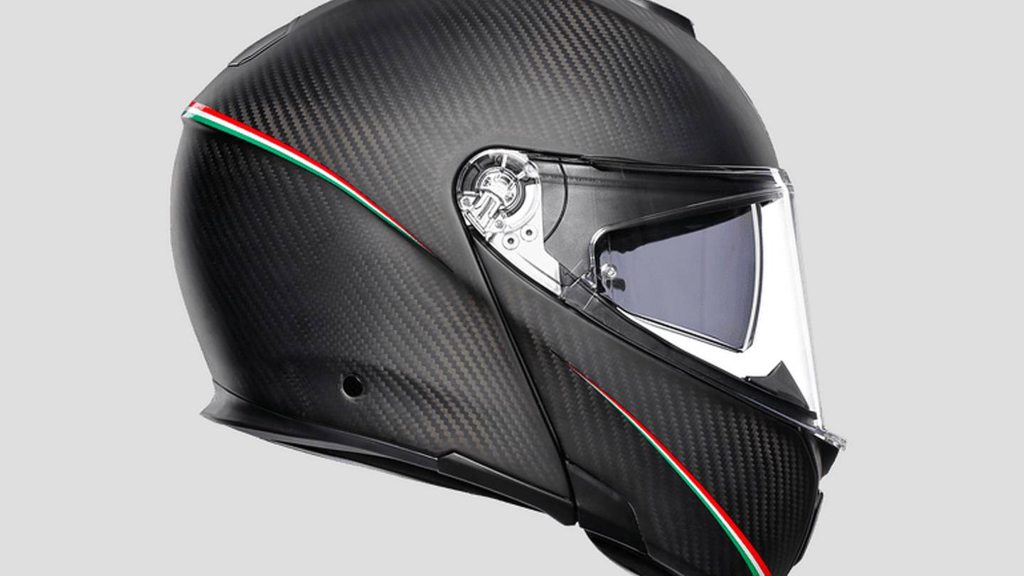 AGV Unveils First Ever Full Carbon Fiber Modular Helmet