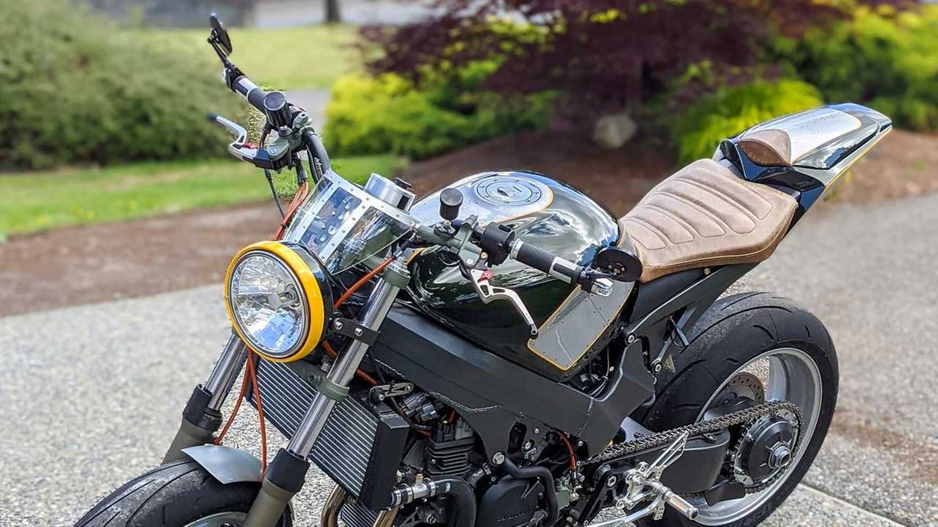 This Custom 1999 Honda VFR800 Warbird Can Be Yours