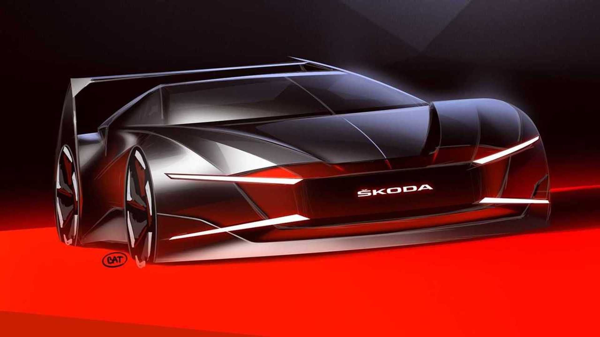 Skoda Vampire Mobile: el render de un coche de película