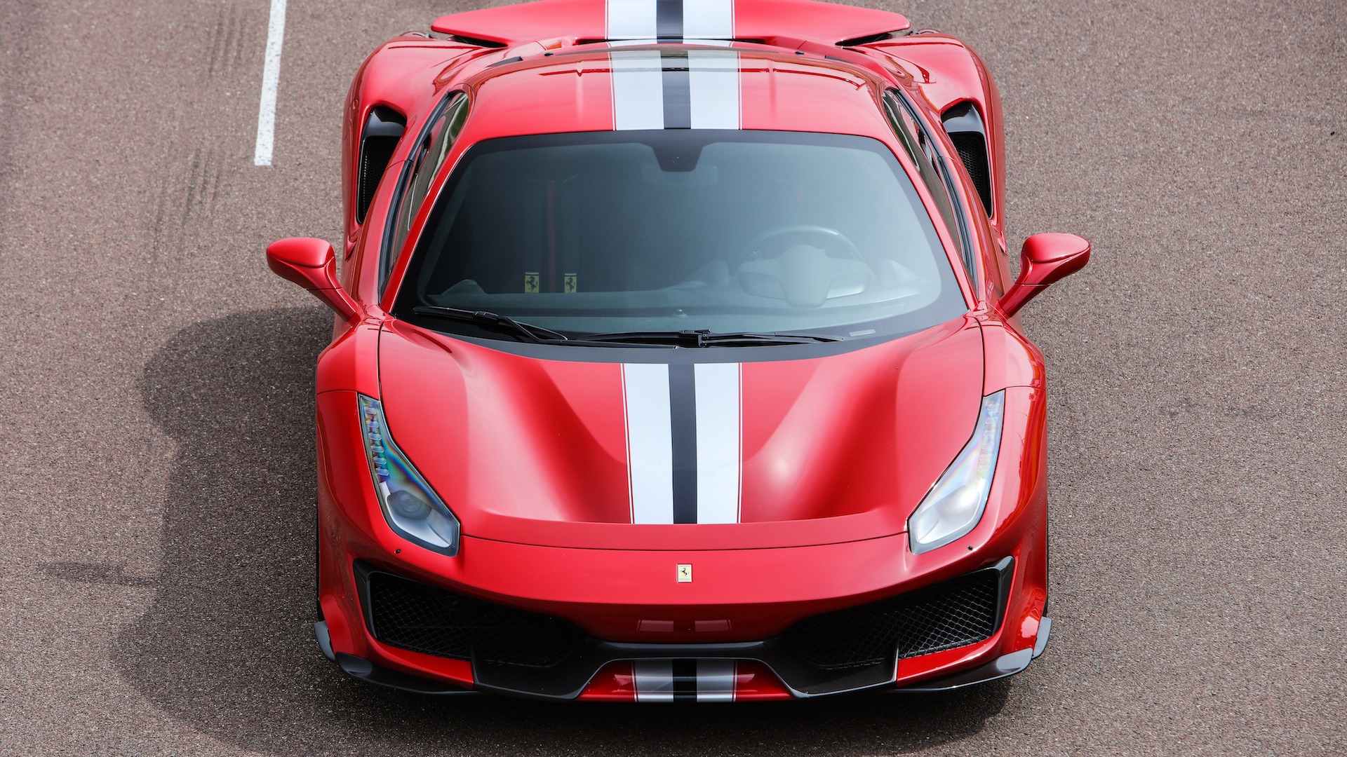 Ferrari 488 Pista, primera prueba en el circuito de Fiorano