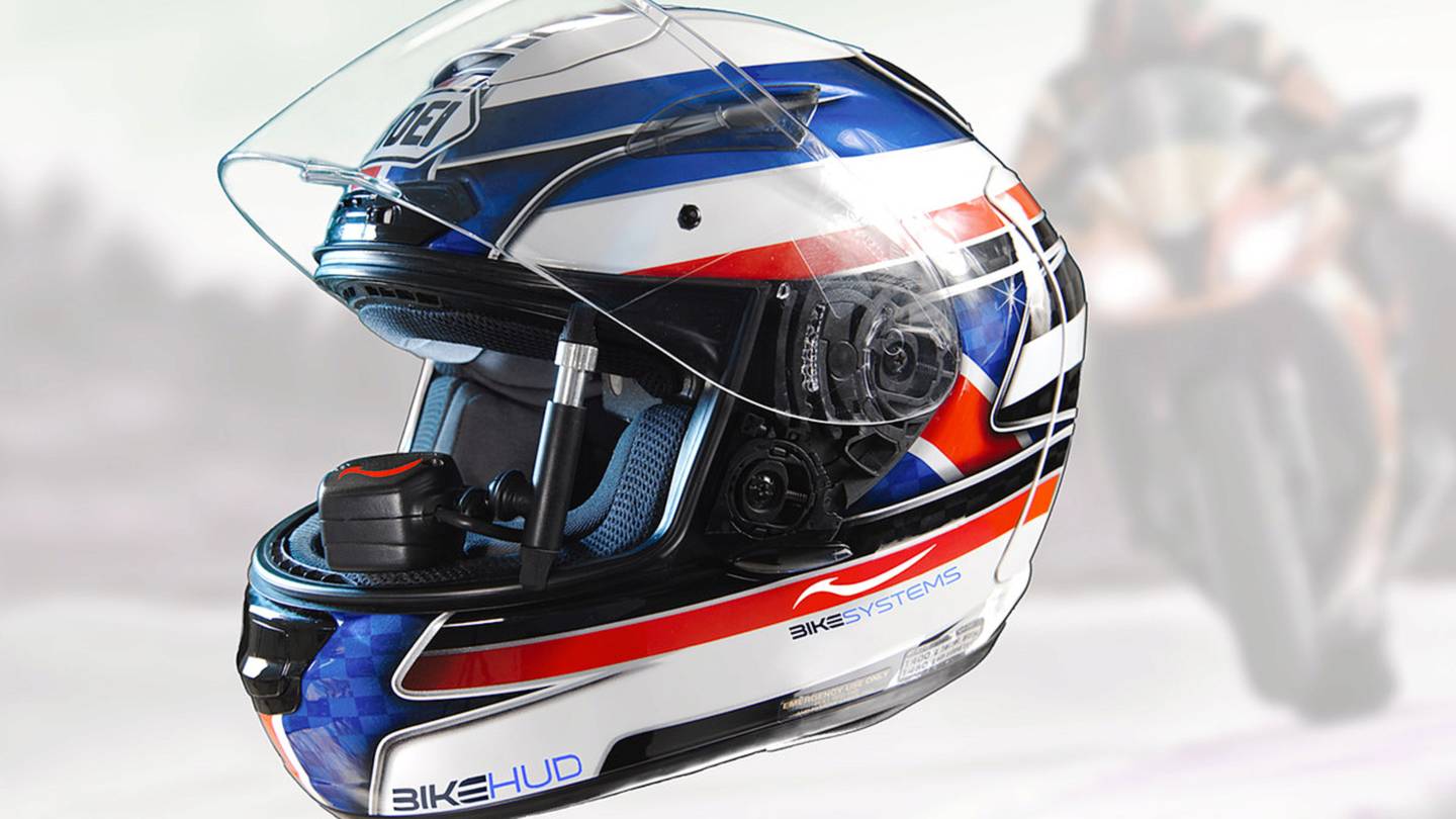 First Look: Bike HUD - Motorcycle Helmet Heads-Up Display
