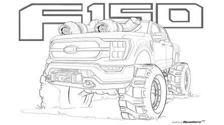 Blue Oval Releases 2021 Ford Bronco and F-150 Coloring Pages For Kids