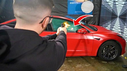 Tesla Model X With Bulletproof Glass Vs AK47: Does It Hold Up?