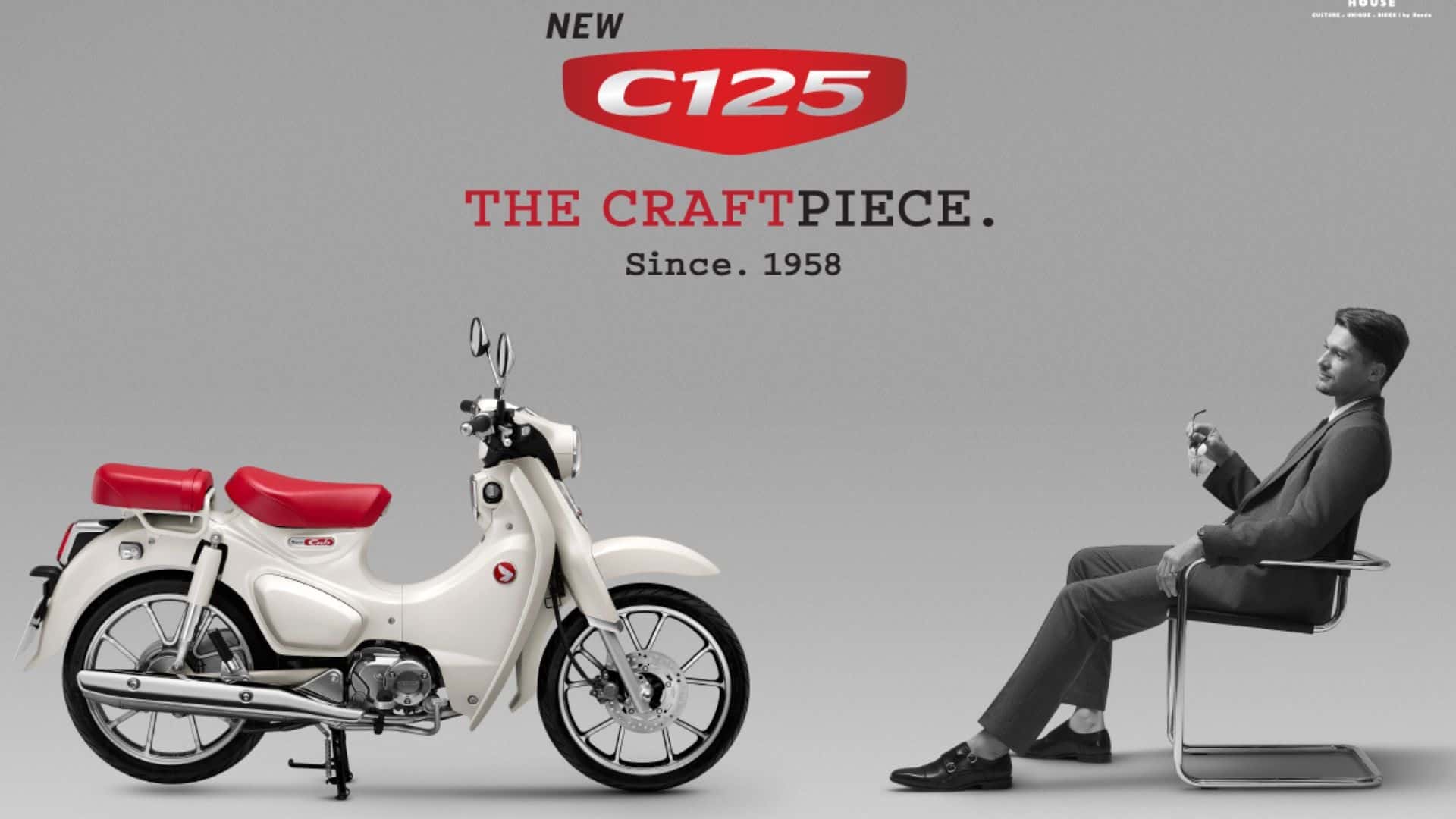 Warna Baru Honda Super Cub C125 dengan Merah dan Putih