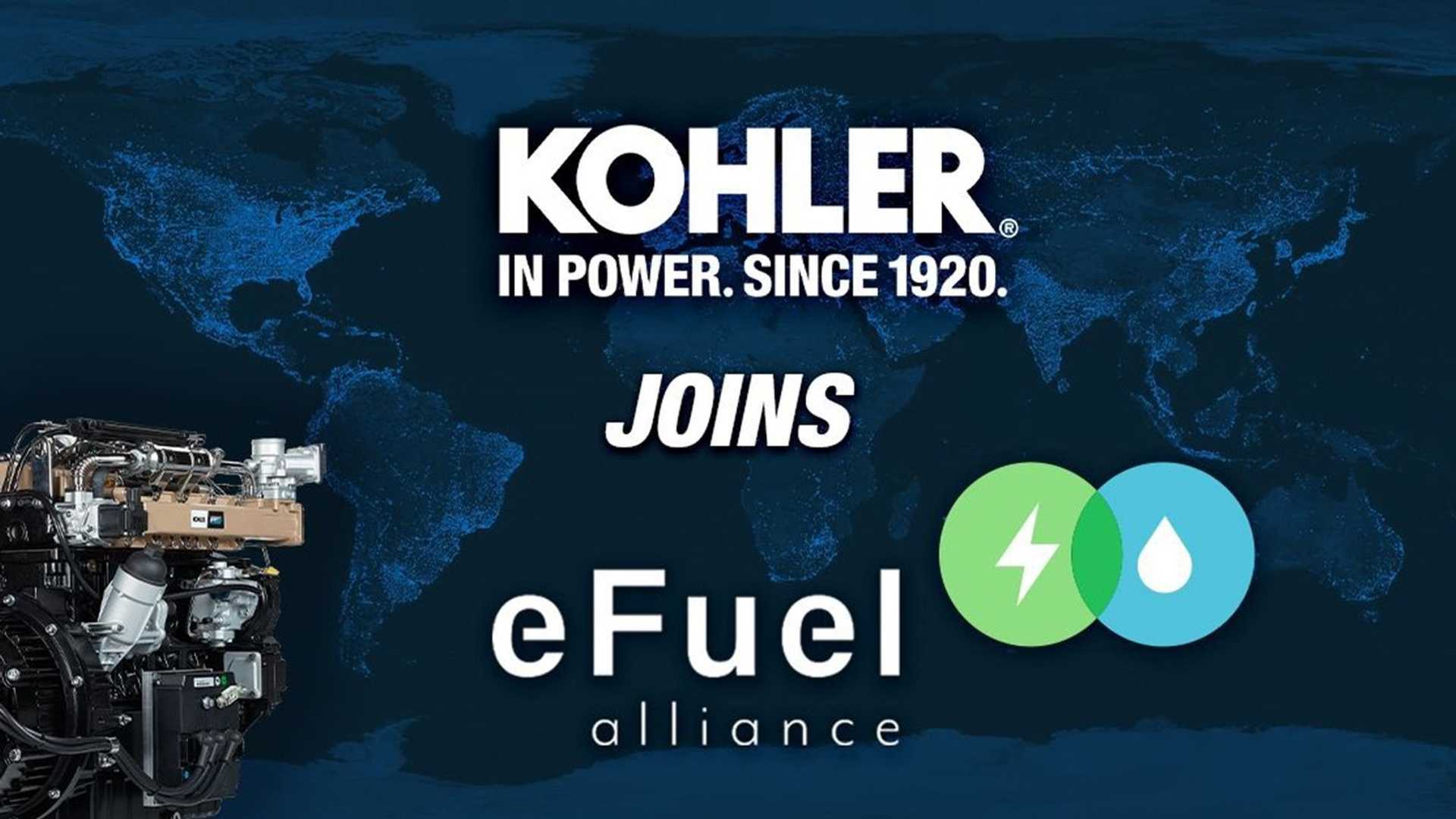 Kohler entra a far parte di eFuel Alliance