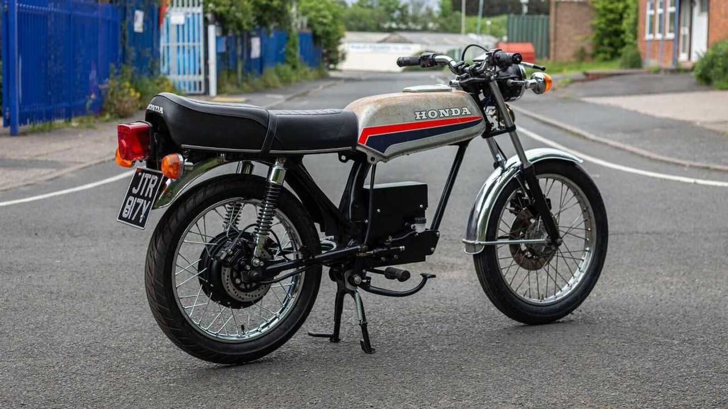 This Guy Electrified His Vintage Honda CB100