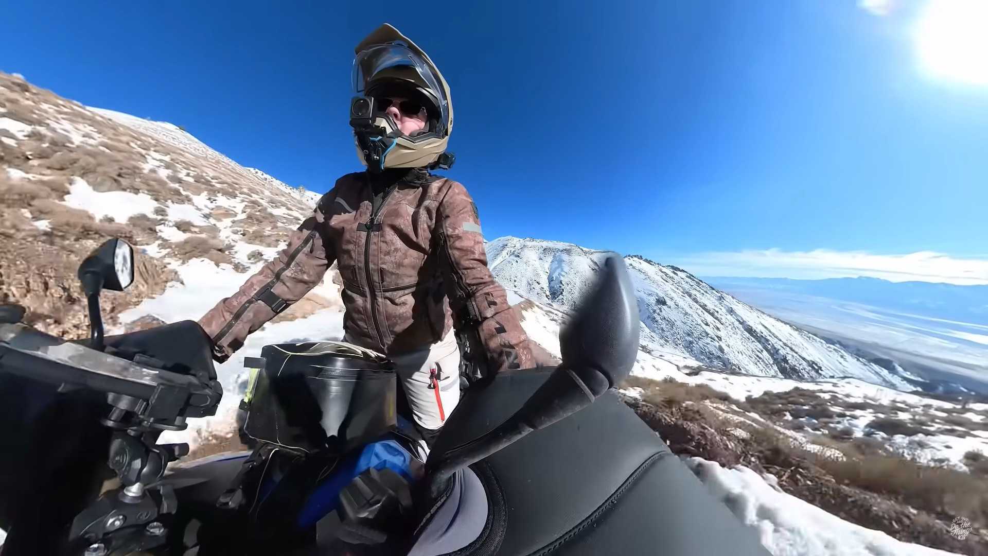 Watch Two Adventure Riders Tackle A Snowy Mountain Road To A Ghost Town