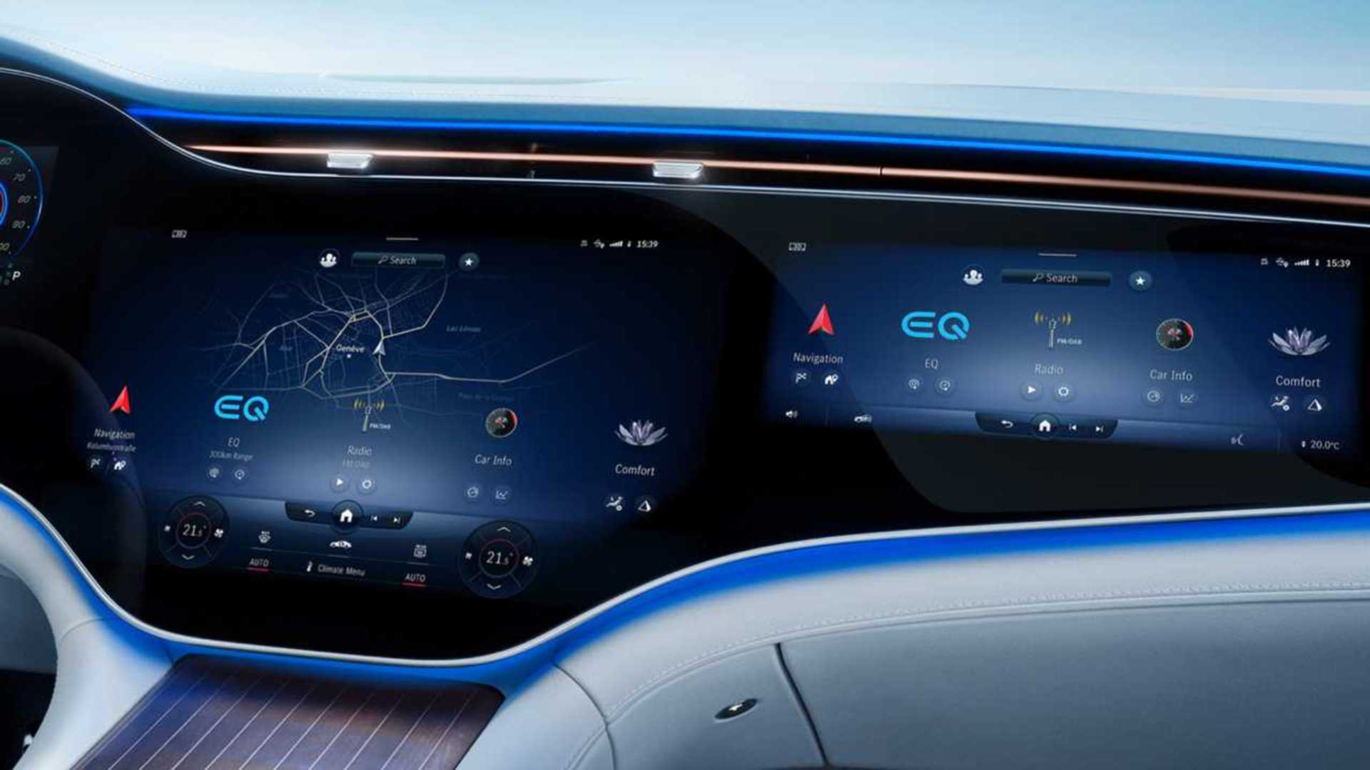 Nuova Mercedes EQS, con l’Hyperscreen hai il cinema dentro l’auto