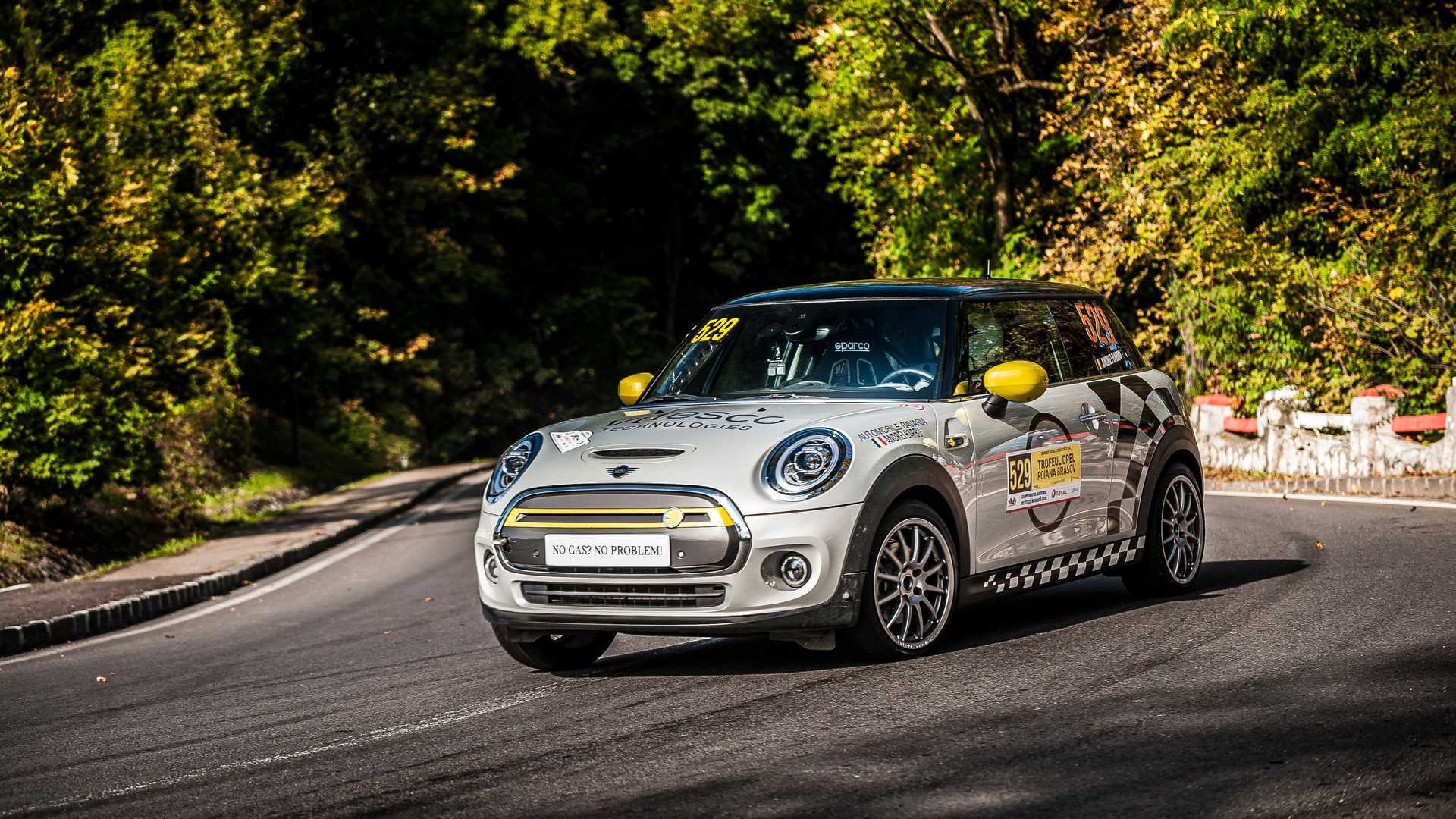 Stripped Out MINI Cooper SE Makes Rallying Debut In Romanian Hillclimb ...