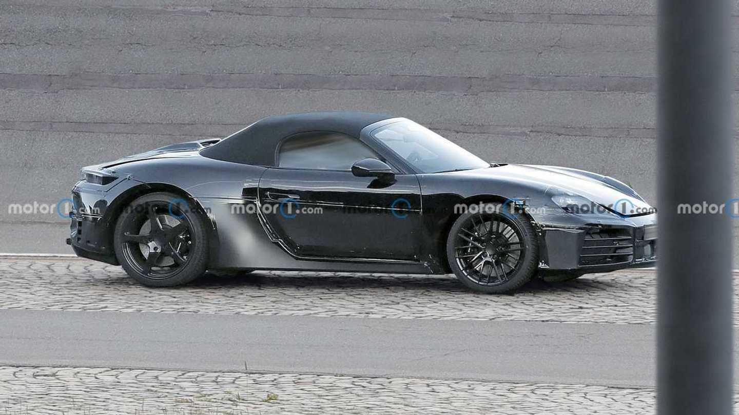 Electric Porsche 718 Boxster Prototype Spied For The First Time