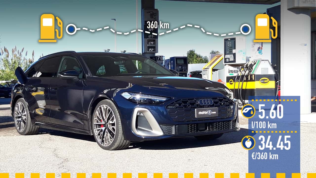 Audi A5 Avant diesel mild hybrid (2024), la prova dei consumi reali