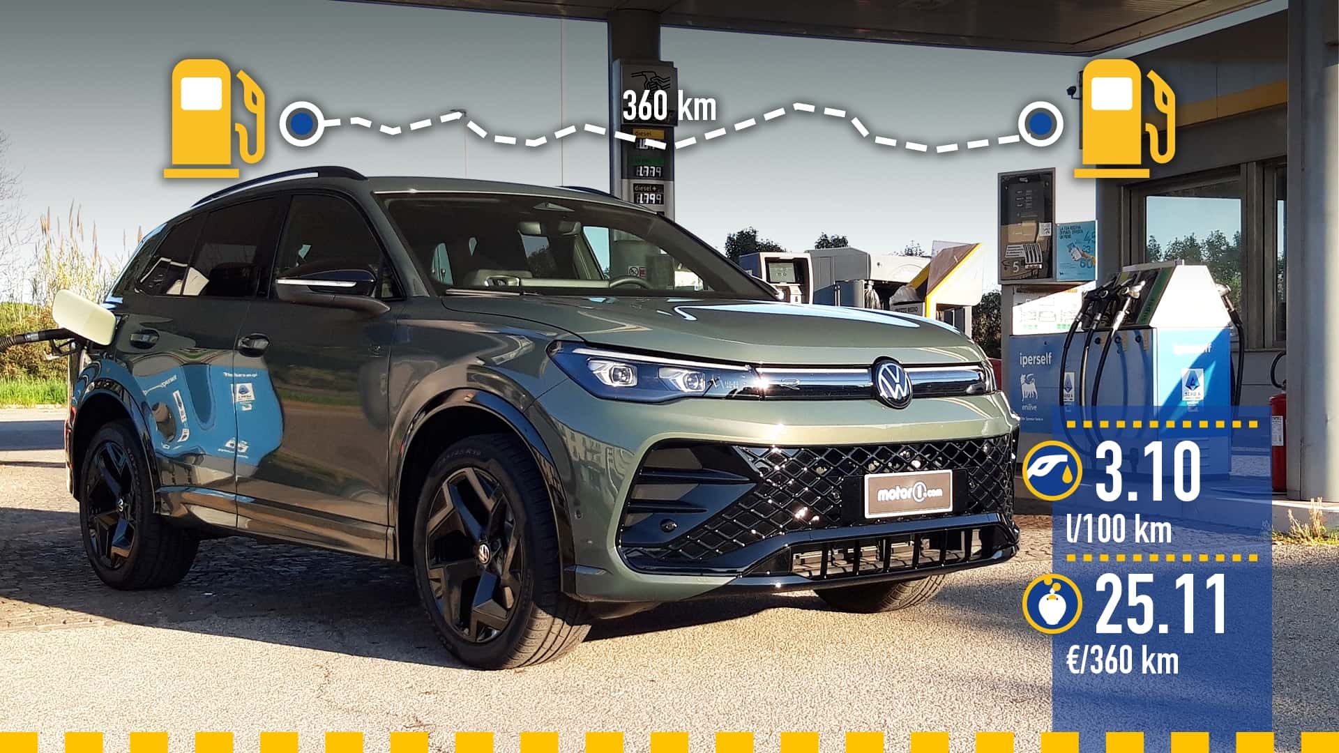 Volkswagen Tiguan ibrida plug-in (2025), la prova dei consumi reali