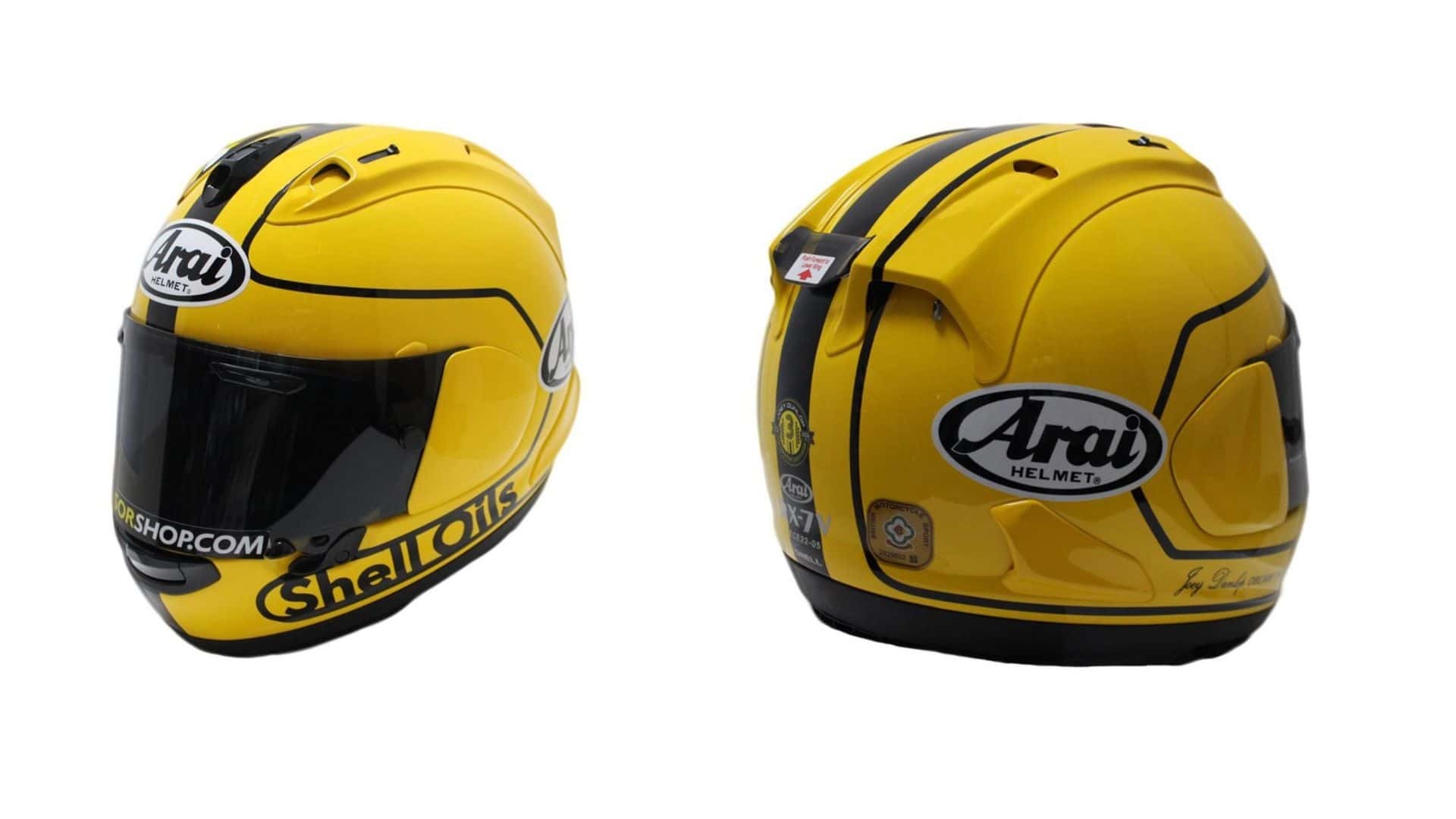 This Special Arai Motorcycle Helmet Pays Tribute To a Legendary Isle of ...
