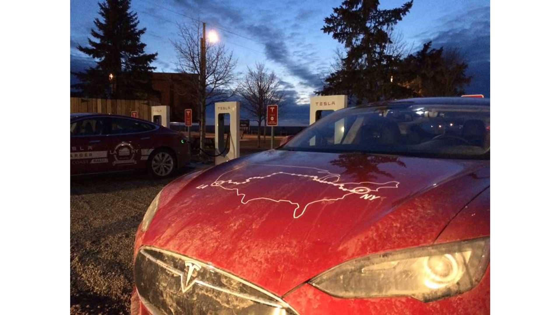 UPDATE - TRIP COMPLETE: Tesla Model S Coast-to-Coast Road Rally Play-by ...