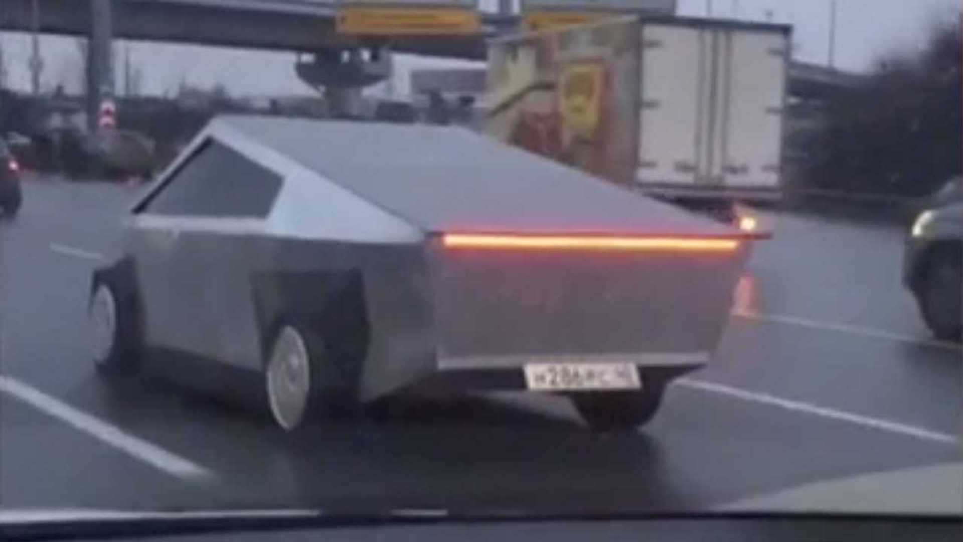 Russian Tesla Cybertruck Spotted Driving: Help Us Locate The Maker