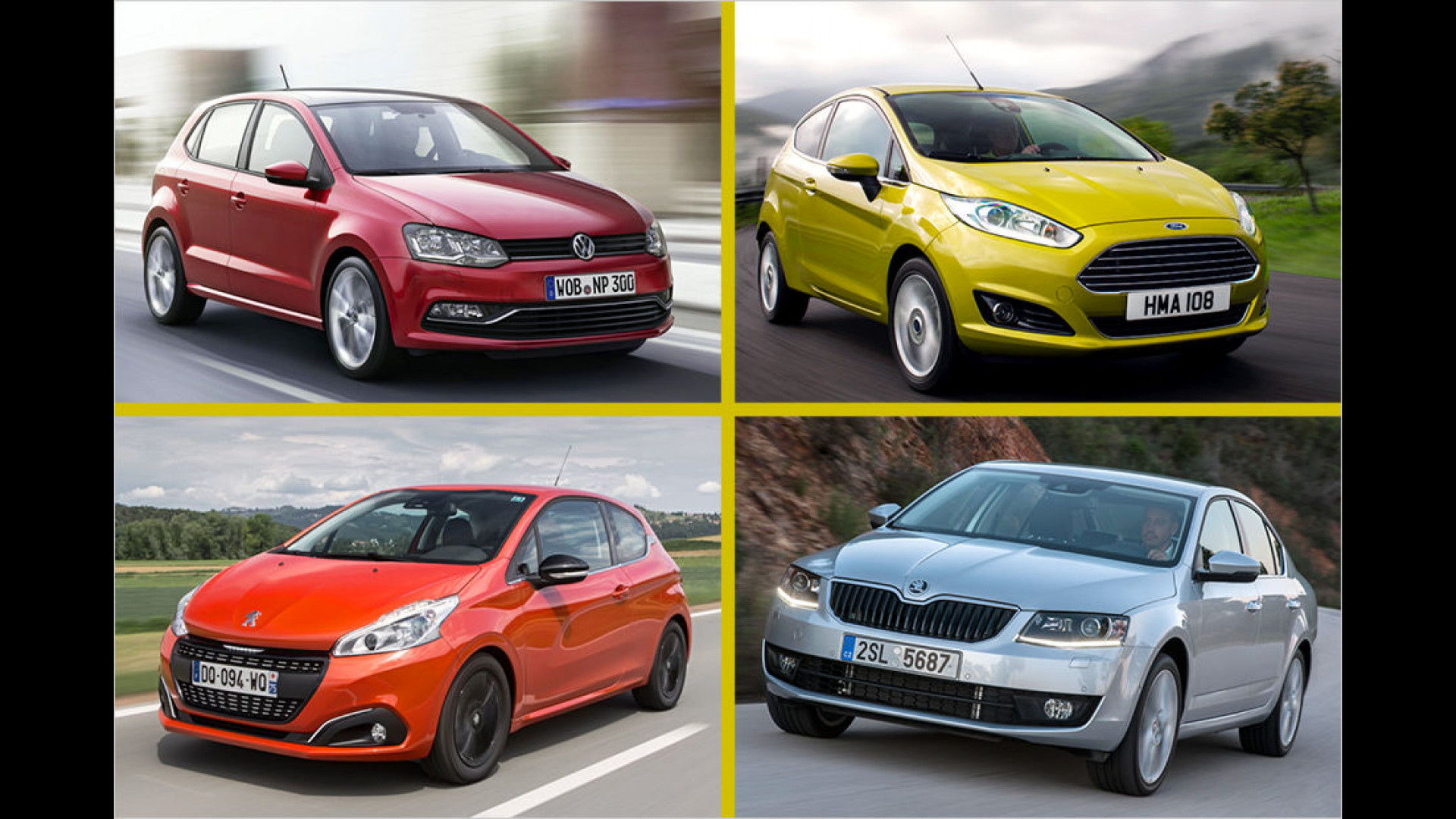 Die meistverkauften Automodelle in Europa 2016