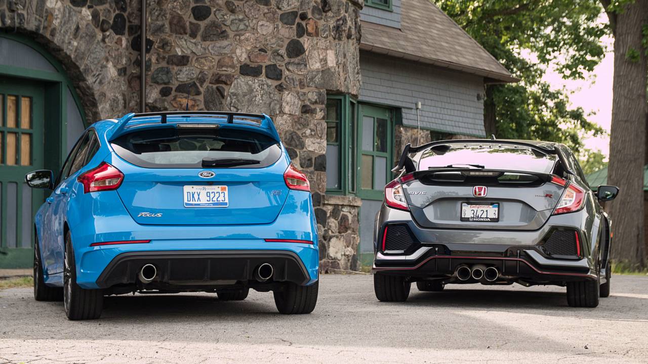 Honda Civic Type R Vs. Ford Focus RS: A Battle Of Philosophy