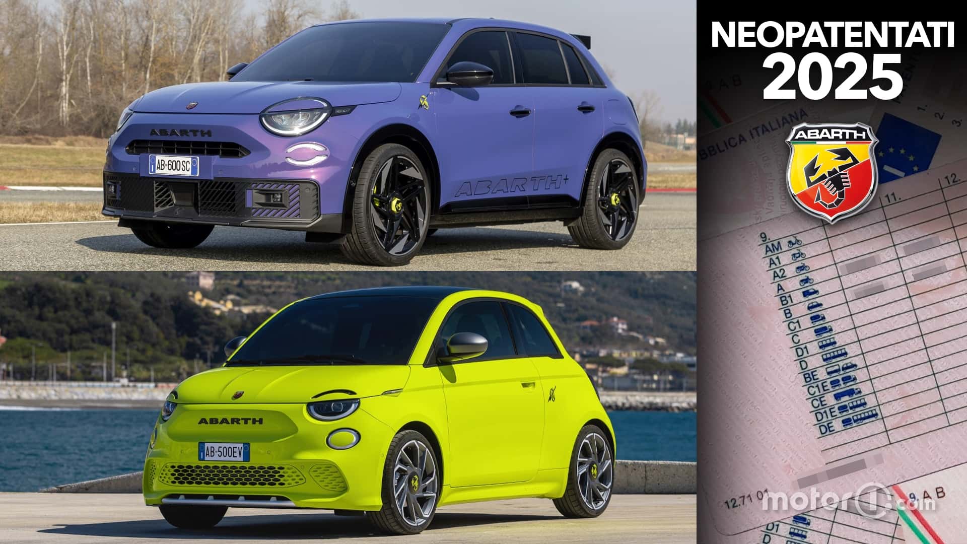 Abarth per neopatentati 2025: tutti i modelli nei limiti